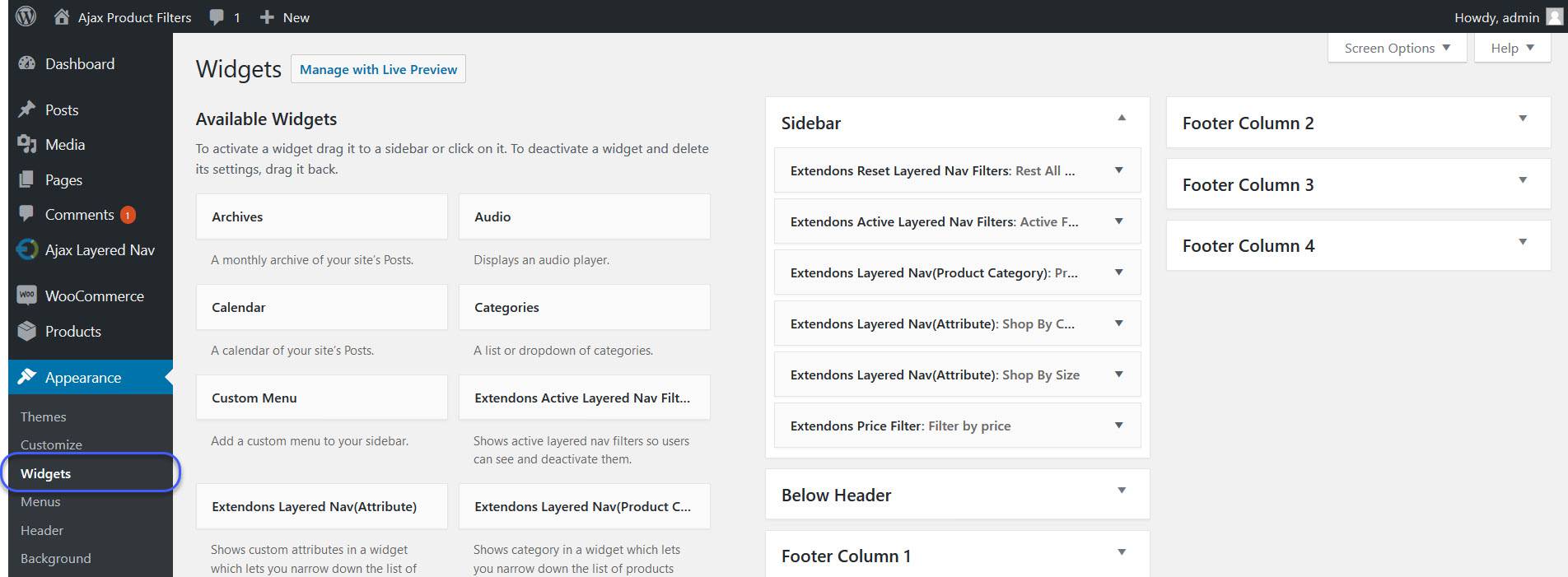 Woocommerce Product Filter Ajax Layered Navigation By Extendons
